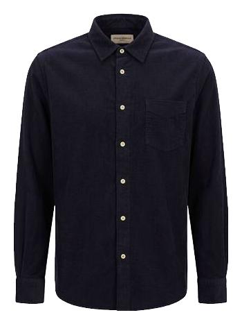 OFFICINE GÉNÉRALE man shirt midnight blue size m cotton